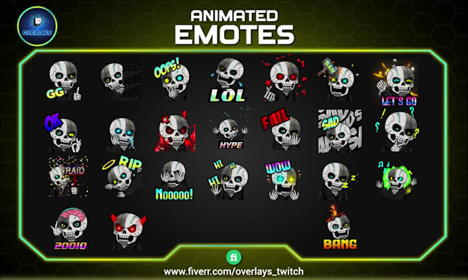 Design custom animated emotes for your stream twitch discord by ...