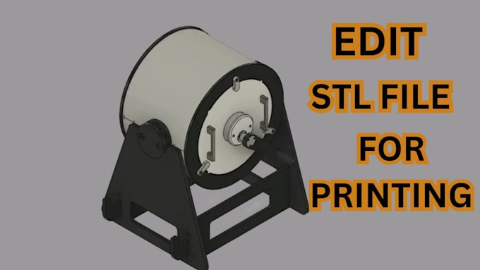 Remodel fix, edit stl file for printing 3d cad 3d druck fbx blender solidwork by Ismail_studi0 ...