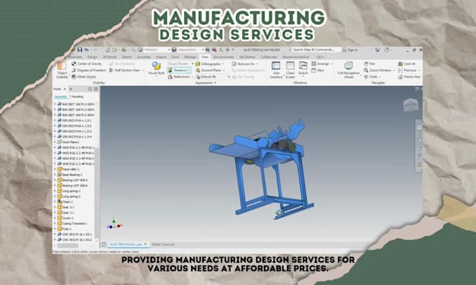 Deliver cad designs in 3d and 2d using autodesk inventor by Desain_cad ...