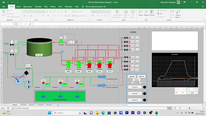 Turn your ms excel to process control simulator by Johndalangin | Fiverr