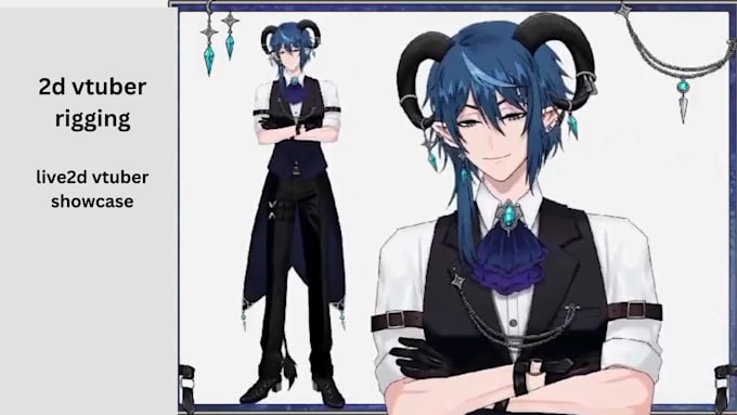 Draw and rig 2d vtuber model live2d vtuber rigging 2d vtuber avatar ...