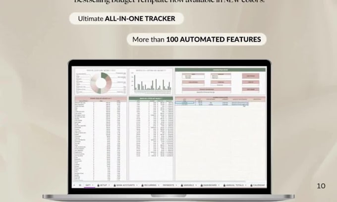 Design custom automate dashboard, googel or excel spreadsheet csv budget planner by Amelia_578 ...