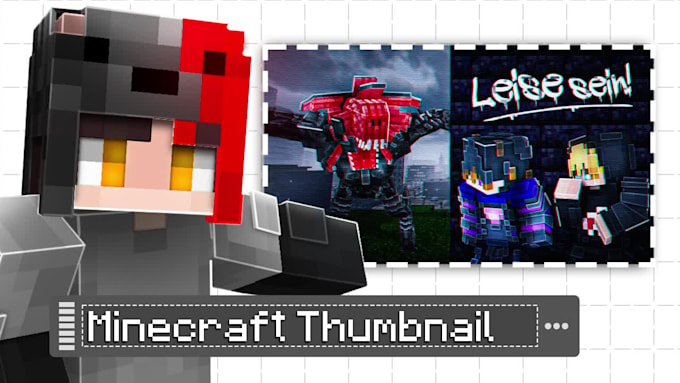 Make a professional minecraft thumbnail for you by Nanoartz | Fiverr