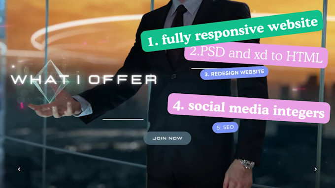 Creative website development front end developer html css and react js by Graphicsbirt | Fiverr