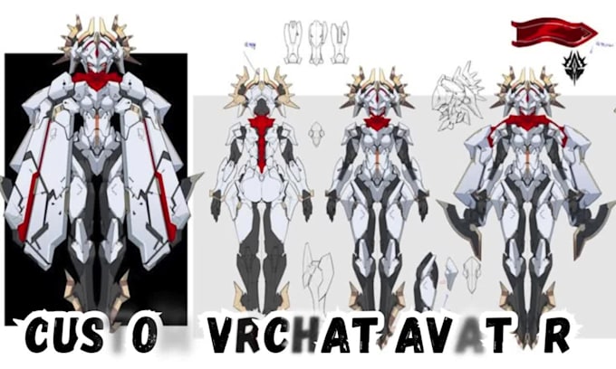 Design custom vrchat avatar live2d vtuber model, anime rig vrchat for ...