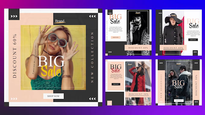 Create animated poster or stunning gif banner motion graphics ads ...