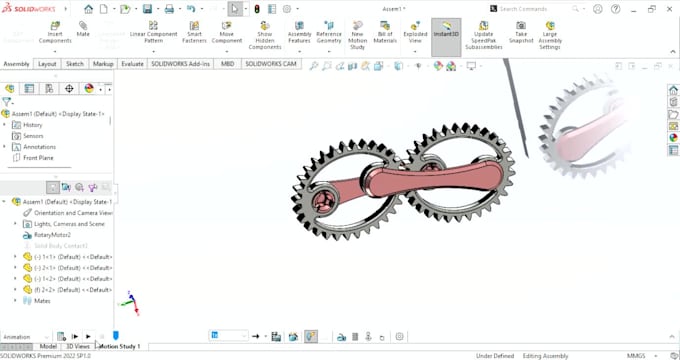 Mechanical 3d models, motion study and animations on solidworks by ...