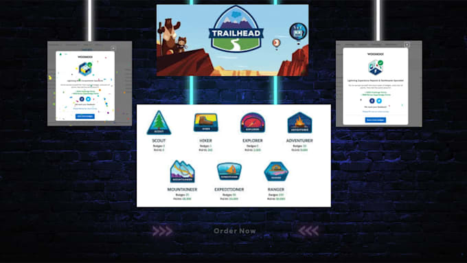 Help you in salesforce trailhead badges points and superbadge and ...