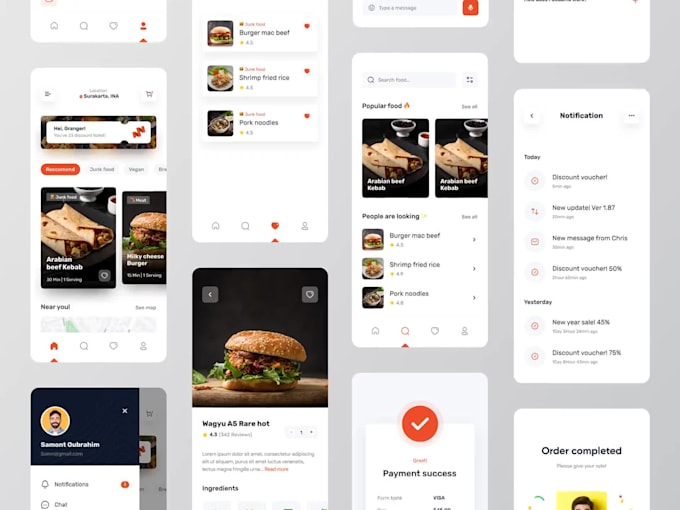 Create food delivery app by Jscsskl | Fiverr