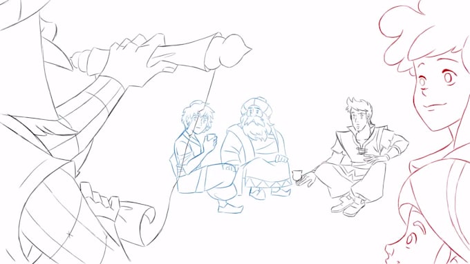 Do 2d line art frame by frame pencil hand drawn animation traditional ...