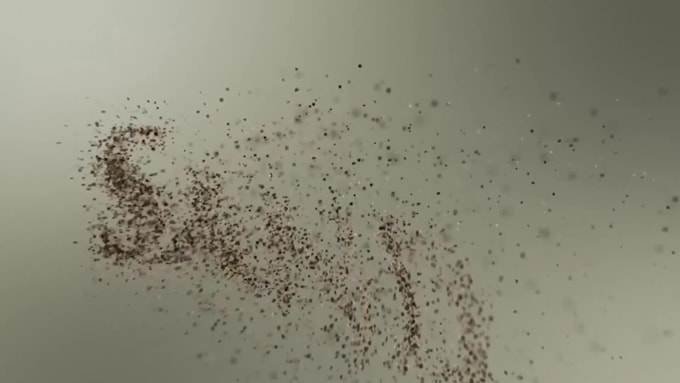 Create this amazing sand particles logo animation by Angy_rise | Fiverr