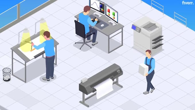 Create isometric animation explainer video by Louiseverse | Fiverr