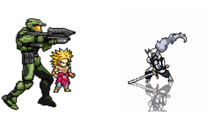 Do Sprite Sheet 2d Game Character Pixel Sprite Sprite Sheet Animation Rpg Maker By Golden4team