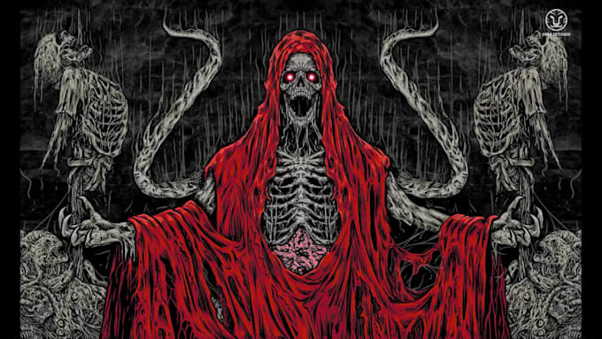 Draw detailed dark art illustration with my style by Umarsetiawan | Fiverr