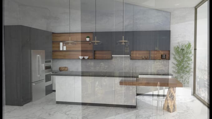 Do interior 3d modelling and rendering of your designs by Z10cdesign | Fiverr