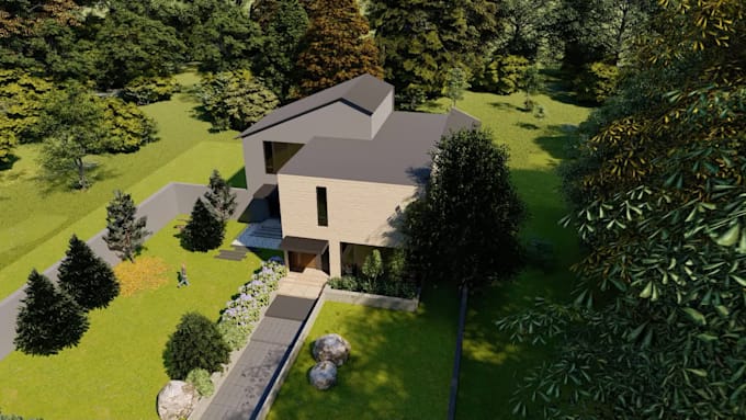 Design architectural 3d modeling and realistic rendering by Shahelafarhana | Fiverr