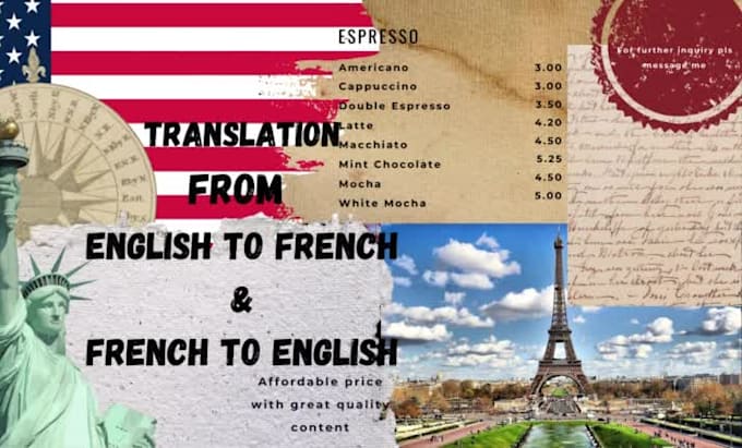Translate french to english and english to french by Dedicatedgirl24 ...