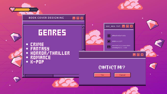 Design charming book covers by Mwohaseyooo | Fiverr