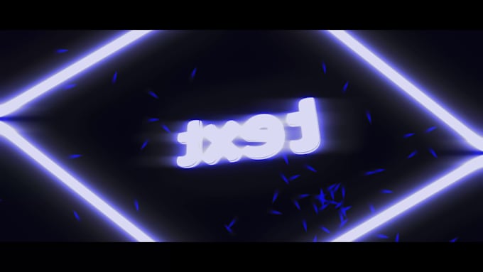 Do 3d glitch youtube gaming animated logo intro video animation by ...