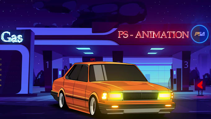 Create 2d vehicle animation by Prasan1 | Fiverr
