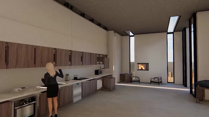 Do architecture 3d walkthrough animation video by Softdesignarch | Fiverr