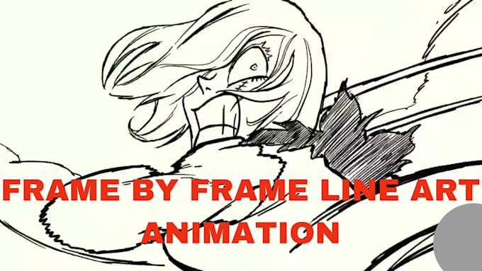 2d traditional frame by frame lineart cartoon character hand drawn ...