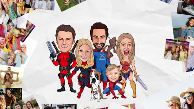 Draw custom cartoon portrait by Markcaricatures | Fiverr