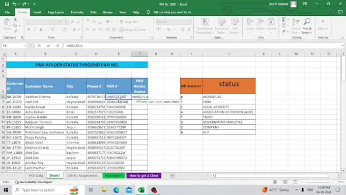Do excel data analytics, data entry and insights and charts by Excel_khushi | Fiverr