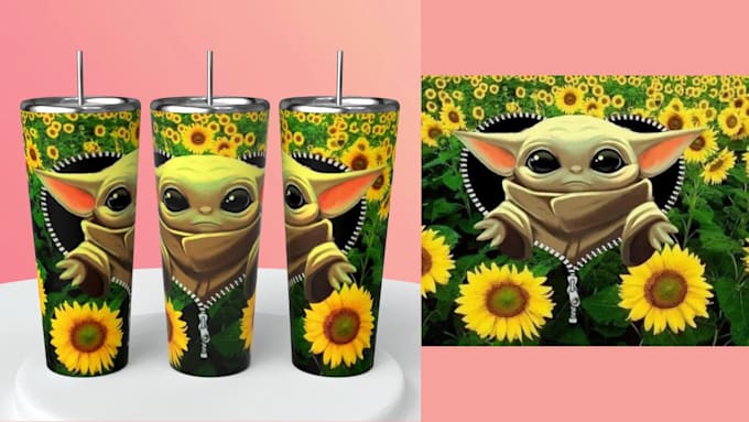 Design amazing tumbler wrappers with 2d, 3d and inflated by Adril23 ...