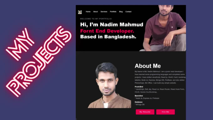 Be Your Full Stack Web Developer React Js Node Js Javascript Etc Expert By Nadimmahmud10 Fiverr