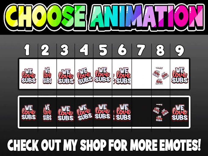 Design animated text emotes for streamer twitch, youtube by Bellsan99 ...
