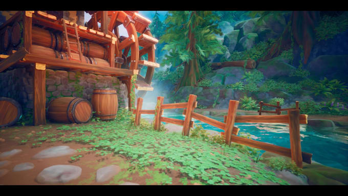 Create an attractive 3d enviroment in ue5 godot unity engine cryengine ...