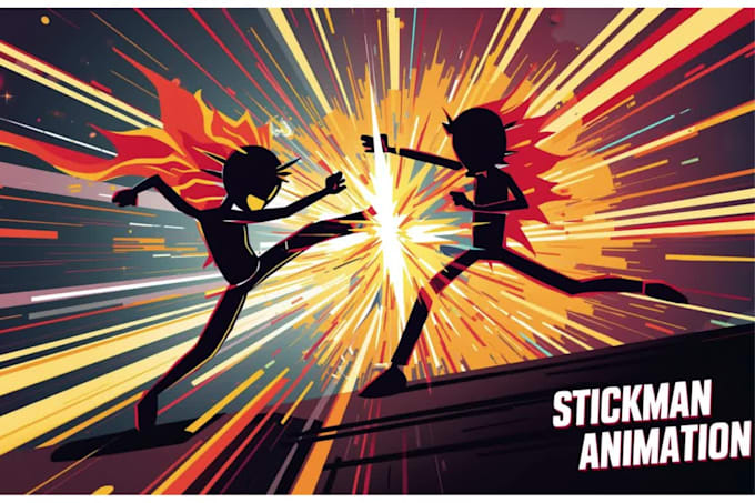 Animate 2d fighting stick figure, stickman animation, stick figure ...