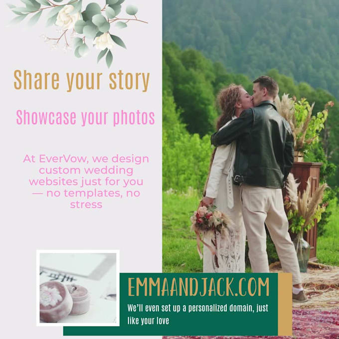 Create beautiful custom wedding website for your big day by Lahiruk1993 ...