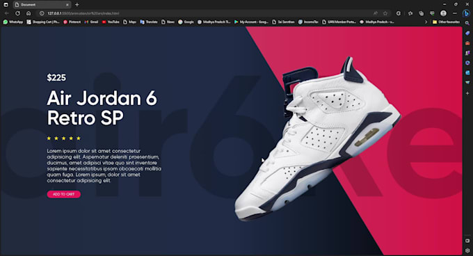 Make front end landing pages with html css by Naman_badgaiyan | Fiverr