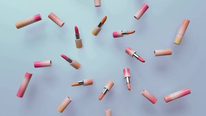 Do cosmetics animation 3d perfume lipstick 3d makeup design skincare ...