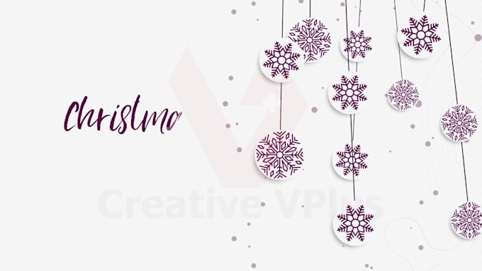 Create a beautiful christmas greeting animation by Creativevplus | Fiverr