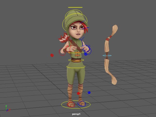 Rig 3d character in blender maya rigging control rig 3d animation facial rigging by Phavoleem ...