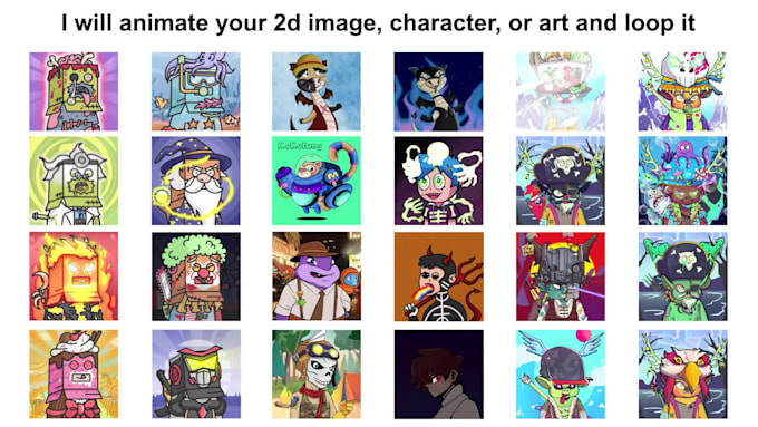 Animate your 2d image, character, or art and loop it by Ngopidesain ...