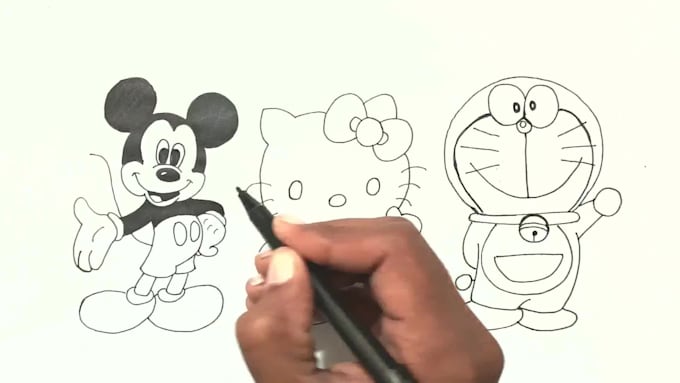 Create original hand drawing cartoon character videos by Logoandphoto24 ...