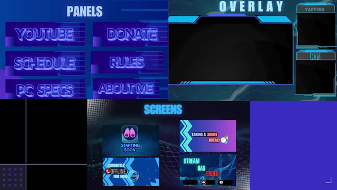 Do an twitch animated overlay by Andreaned | Fiverr