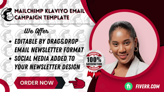Design mailchimp, klaviyo, welcome series, newsletter, email campaign ...