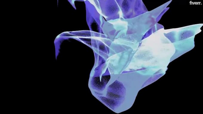 Create 3d abstract art object design 3d abstract animation video in 4k ...