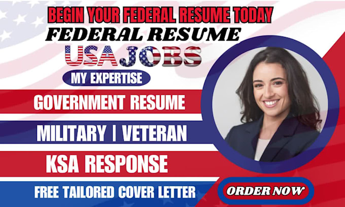 Write federal resume, military, government, fema, veteran resume for ...