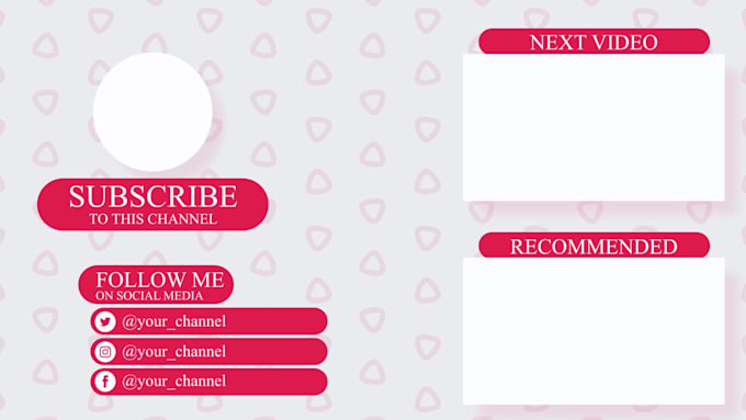 Design a professional youtube end screen outro animation by ...