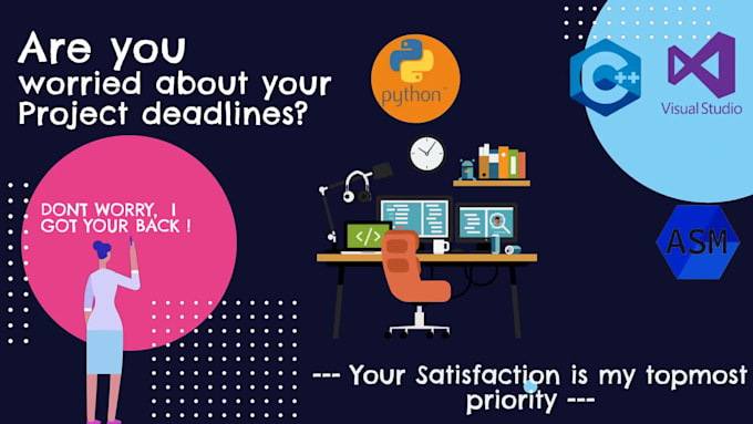 Do your python assembly language cpp c project and tasks by ...