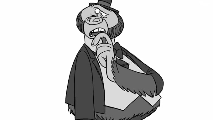 Do 2d traditional disney hand drawn classical cartoon animation frame ...