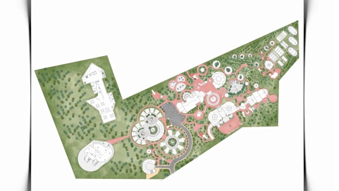 2d render architectural site plan, master plan and urban project by ...