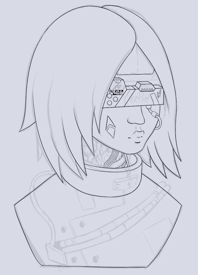 Draw any idea in cyberpunk style by Alcano_ | Fiverr