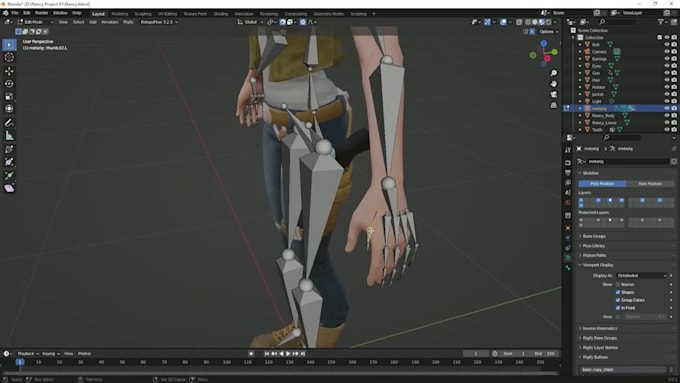 Retarget ik fk,ue5 live link,animate face morphs,control rig maximo,weight paint by Vegudrea ...